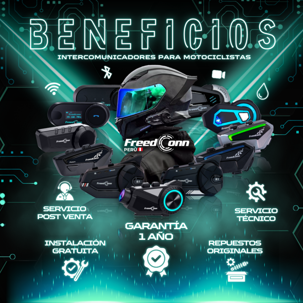 FX PRO – Intercomunicador bluetooth para casco de moto – FREEDCONN PERU